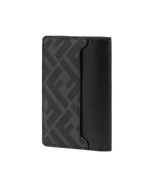 Fendi Ff Squared Card Holder - Black