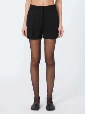 Sportmax Buono Pleated Tailored Shorts - Black