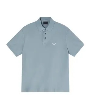 Men's Emporio Armani Blue Polos