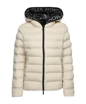 Moncler Alete Jacket With Logo Trim Hood