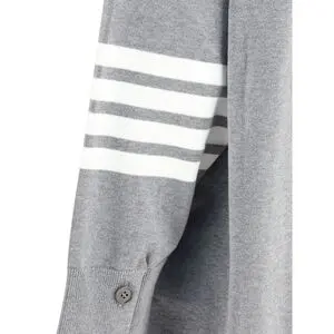 Thom Browne Four-bar Long Sleeve Cardigan