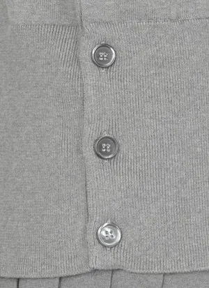 Thom Browne Four-bar Long Sleeve Cardigan