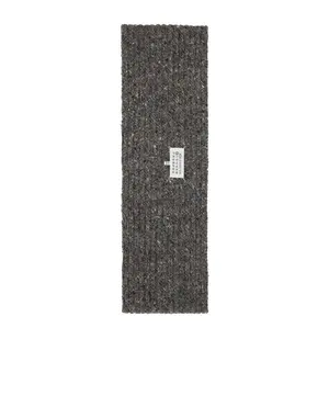 MAISON MARGIELA Ribbed-knit Wool Scarf - Grey