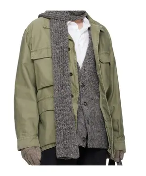 MAISON MARGIELA Ribbed-knit Wool Scarf