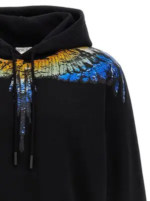 MARCELO BURLON COUNTY OF MILAN Icon Wings Hoodie - Black