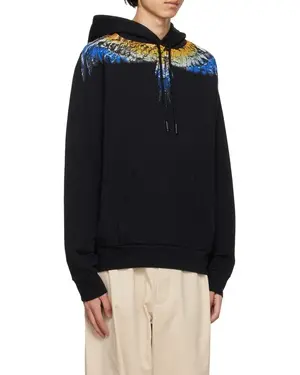 MARCELO BURLON COUNTY OF MILAN Icon Wings Hoodie - Black