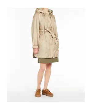 Max Mara Belted Drawstring Coat