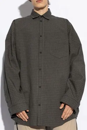 Balenciaga Checked Oversized Shirt
