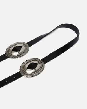 Pinko Belt With Large Engraved Buckle