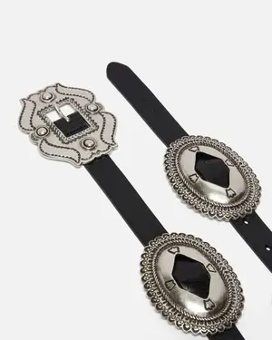Pinko Belt With Large Engraved Buckle