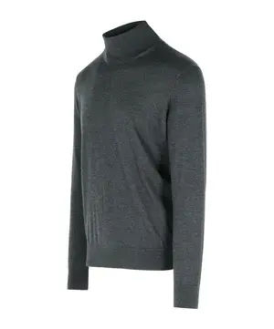 Zegna Long-sleeved Turtleneck Jumper - Grey