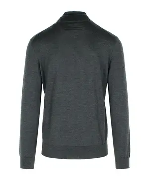 Zegna Long-sleeved Turtleneck Jumper - Grey