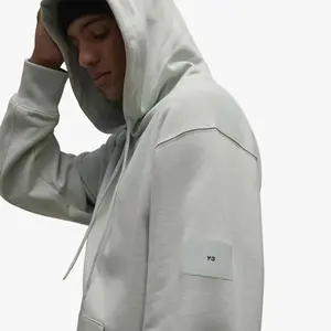 Y3 Logo Patch Drawstring Hoodie