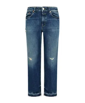 Closed Distressed Straight-leg Jeans