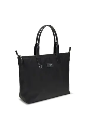 Dolce & Gabbana Logo Patch Shopping Bag - Black