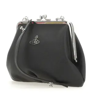 VIVIENNE WESTWOOD Orb Plaque Chain-linked Clutch Bag