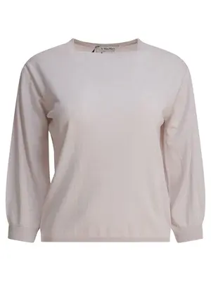 Max Mara S' Crewneck Three-quarter-sleeved Jumper - Gray