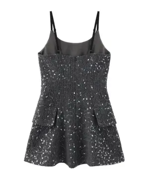 Marissa Chiara Embellished Suspender Dress
