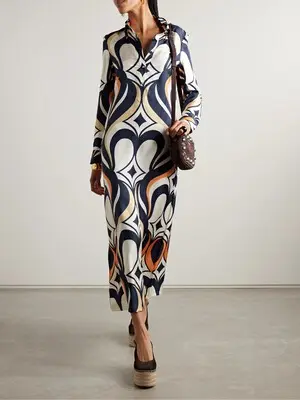La DoubleJ Printed Shirt Dress