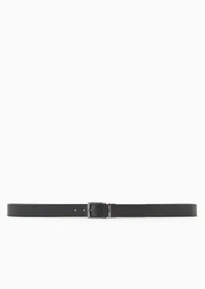 Emporio Armani Reversible Logo Engraved Buckle Belt