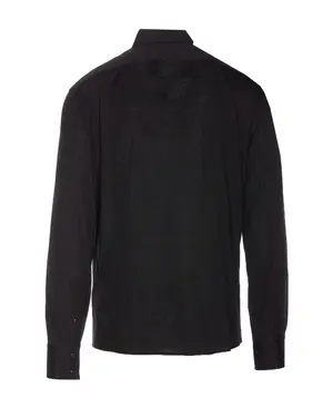 Brunello Cucinelli Button-up Long-sleeved Shirt - Black