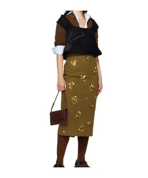 SHUSHU/TONG Black Three-dimensional Pleated Top