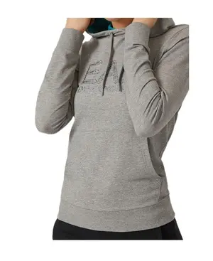 Emporio Armani Long-sleeved Hoodie With Rib Details - Gray