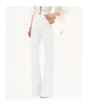 Chloé High-waisted Flared Jeans - White