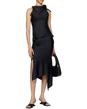 Coperni Sleeveless Asymmetrical Top With Bow Detail