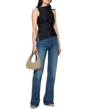 Coperni Sleeveless Asymmetrical Top With Bow Detail