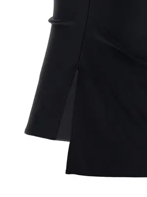 Coperni Sleeveless Asymmetrical Top With Bow Detail - Black