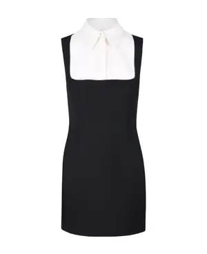 Valentino Garavani Collared Sleeveless Mini Dress