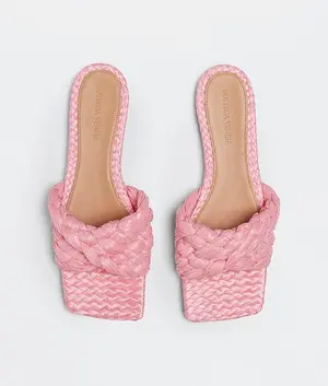 Bottega Veneta Stretch Intrecciato Flat Sandals