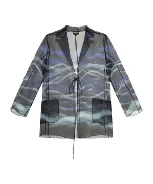Giorgio Armani Single-breasted All-over Printed Jacket