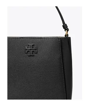 Tory Burch Small Mcgraw Logo Plaque Bucket Bag