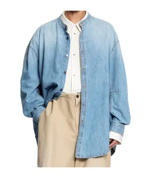 HED MAYNER Oversized Denim Shirt