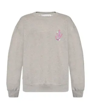 J.W.ANDERSON Logo Printed Crewneck Sweatshirt - Gray