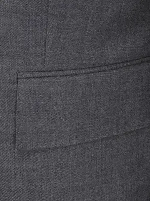 Thom Browne Single-breasted Trapezoidal Lapel Blazer - Grey