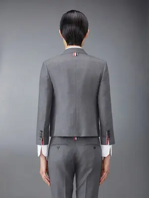 Thom Browne Single-breasted Trapezoidal Lapel Blazer - Grey