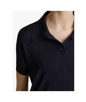 Khaite Morgane Ribbed Knit Top - Midnight