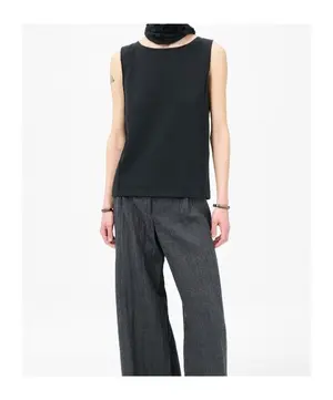 Our Legacy Fair Isle Sleeveless Cut-out Top