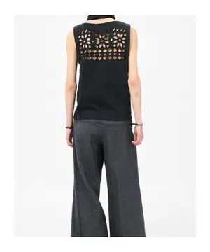 Our Legacy Fair Isle Sleeveless Cut-out Top