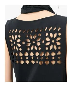 Our Legacy Fair Isle Sleeveless Cut-out Top