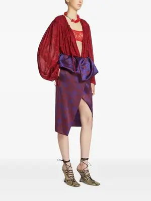 Dries Van Noten Round Neck Long Sleeve Top
