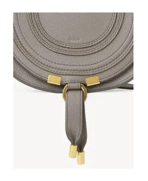 Chloé Marcie Foldover Small Saddle Bag - Gray