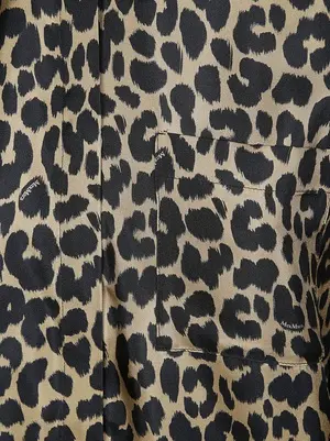 Max Mara Leopard Print Long-sleeve Button-up Shirt