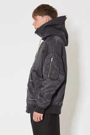 Rick Owens Logo-patch Hooded Jacket