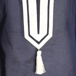 Tory Burch V-neck Tunic With Tassel Detail - Black