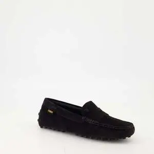 TOD'S Gommino Suede Loafers - Black