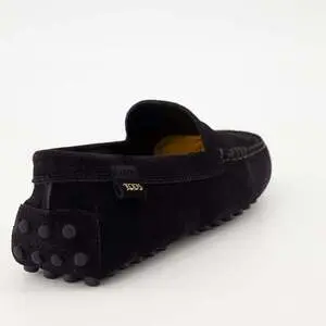 TOD'S Gommino Suede Loafers - Black